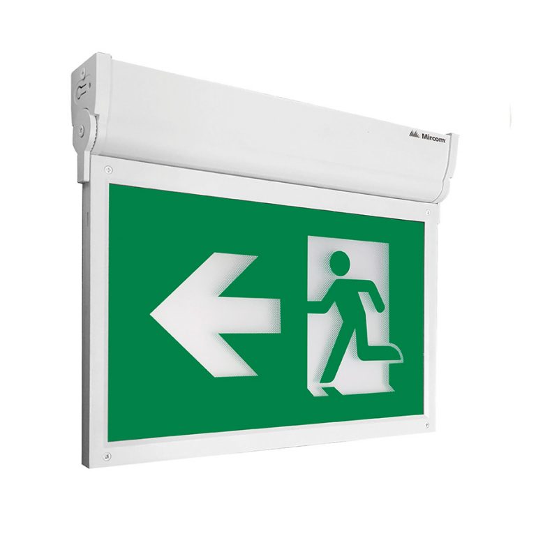 EL-7008MA EDGE-LIT LED RUNNING MAN SIGN - ALUMINUM - Mircom