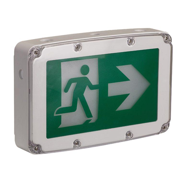 Mircom Steel LED Running Man Combo | Emergency Lighting