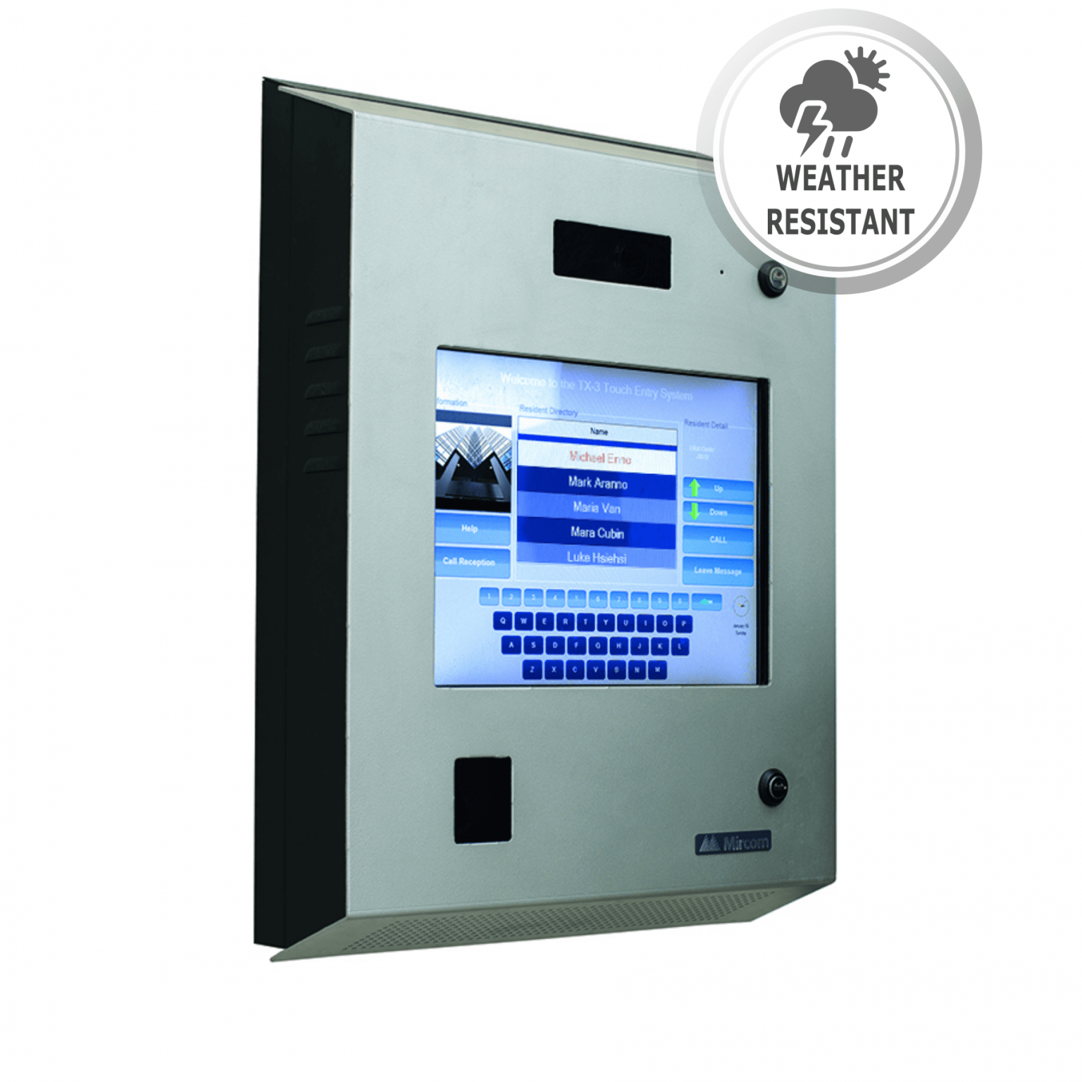 TX3-TOUCH-S15S-WR-ASurface Outdoor Video Intercom System - Mircom